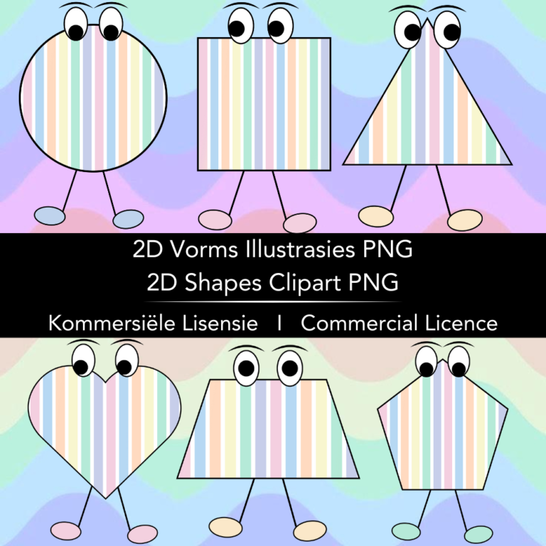 2D Vorms Illustrasies PNG – 2D Shapes Clipart PNG – Tuisonderwys Hulpbronne
