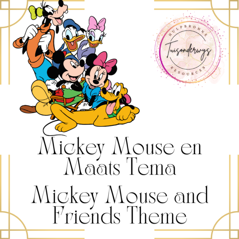 Mickey Mouse en Maats Tema – Mickey Mouse and Friends Classroom Theme ...