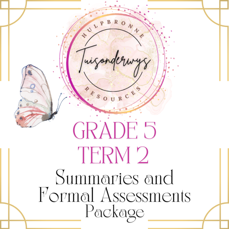 Grade 5 Term 2 Summaries and Formal Assessments Package 2025/2026 ...