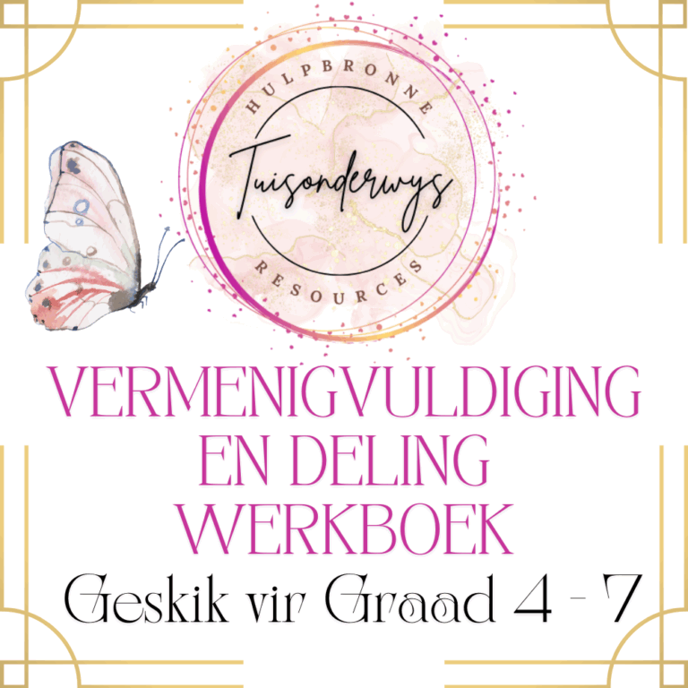 Vermenigvuldiging en Deling Werkboek Geskik vir Graad 4 – 7 ...